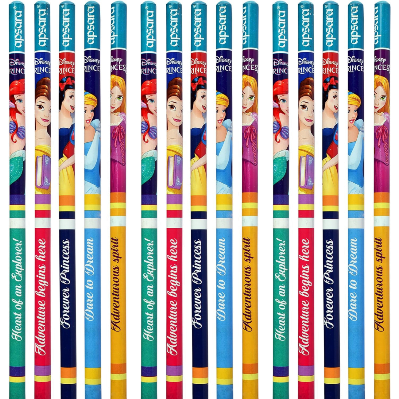 Apsara Disney Princess Extra Dark Pencil Set Of 20 - Stationery Supplies