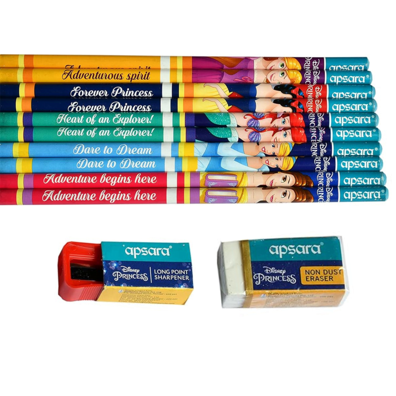 Apsara Disney Princess Extra Dark Pencil Set Of 20 - Stationery Supplies