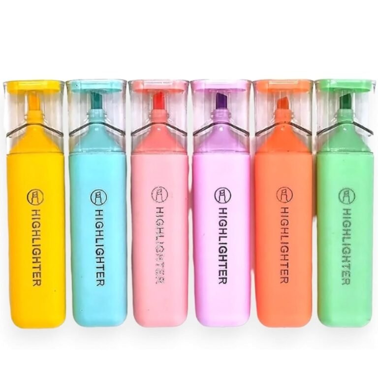 Fluorescent Bright Effect Highlighter Pens - Stationery Supplies