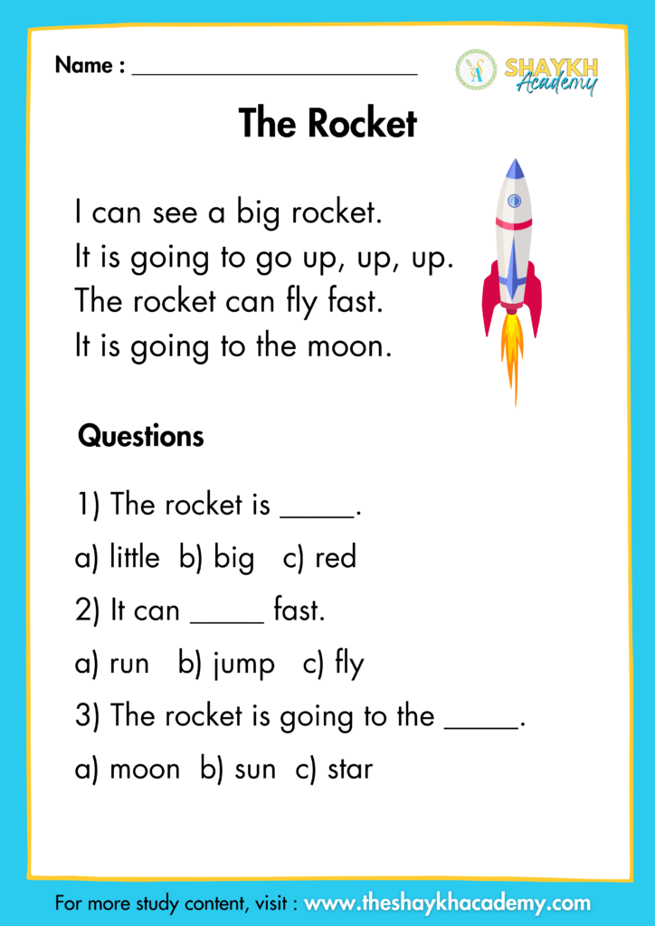 The Rocket - Comprehension Passages - Comprehension Passages