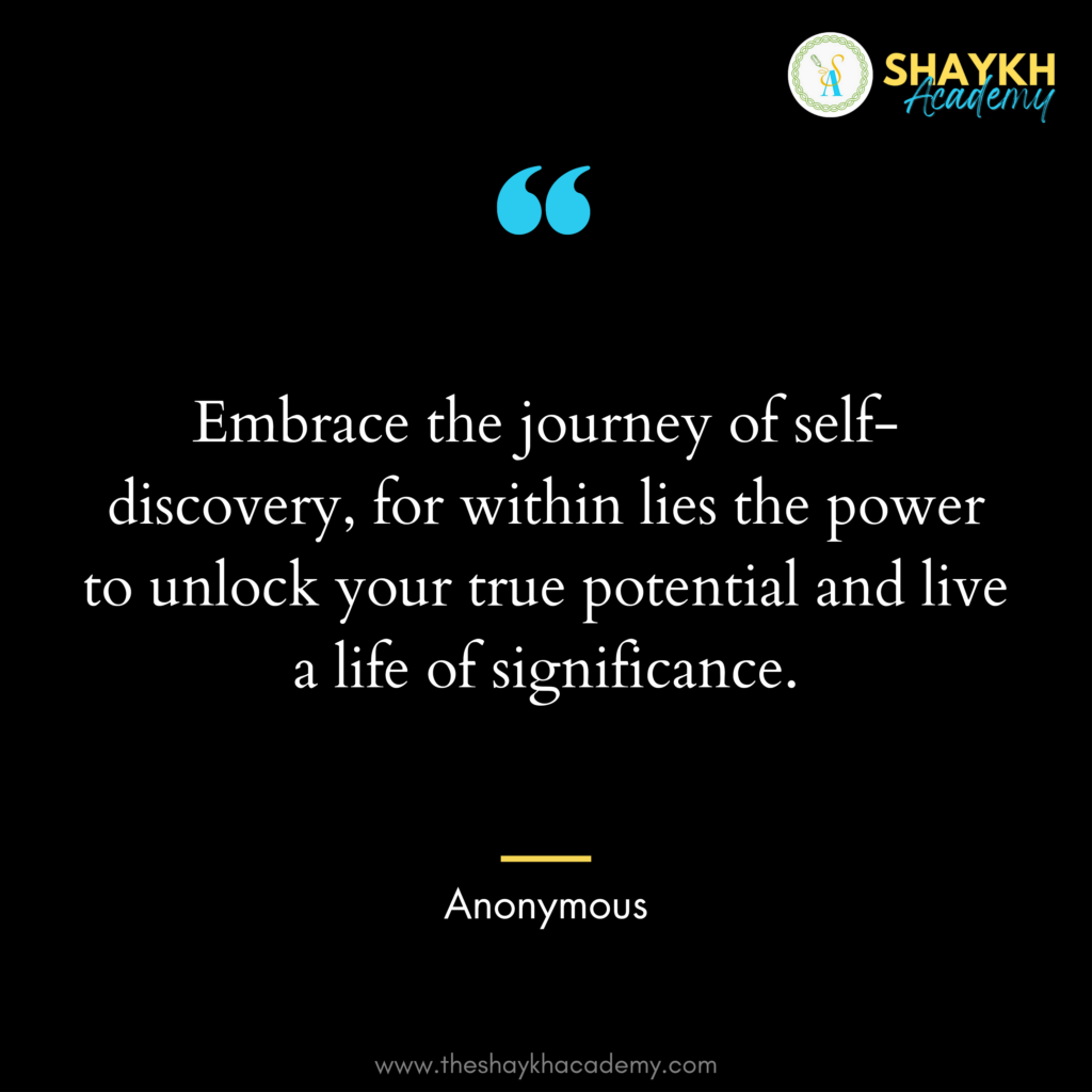 Embrace The Journey Of Self Discovery For Within Lies The Power To