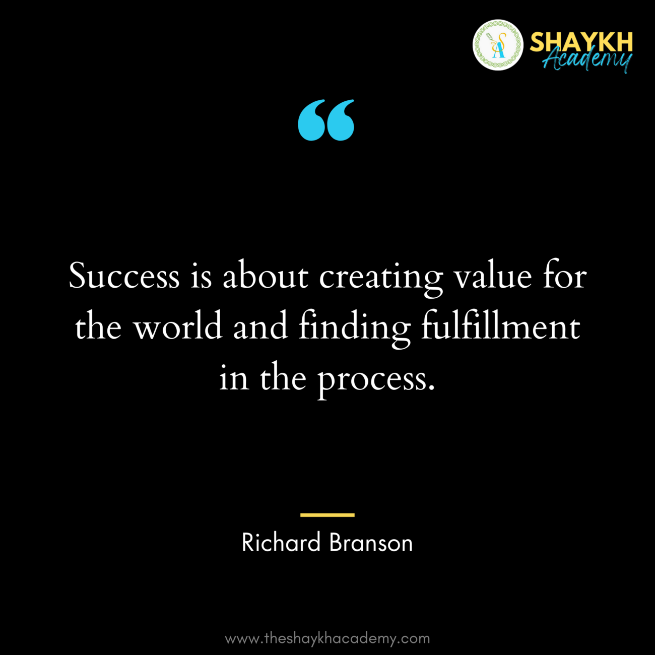 Success is about creating value for the world and finding fulfillment ...