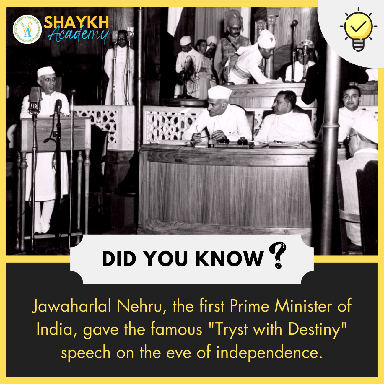 Did you Know? Jawaharlal Nehru, the first Prime Minister of India, gave ...