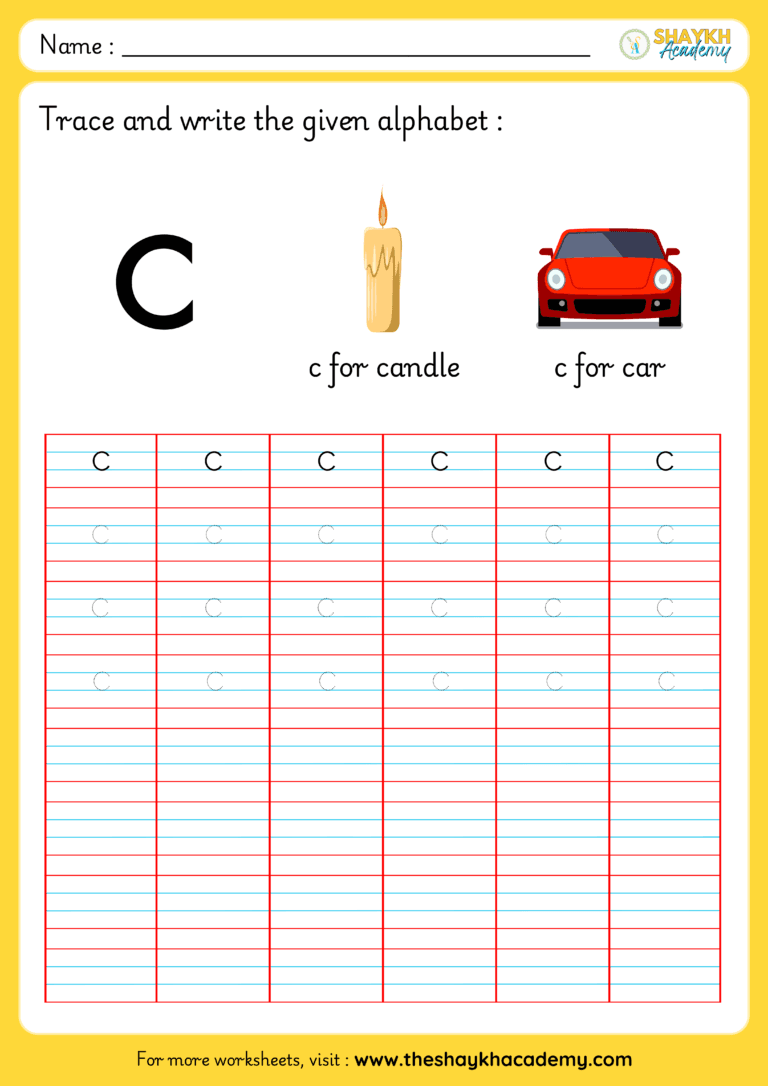 Learn to Write & Practice English Small Letters Worksheets