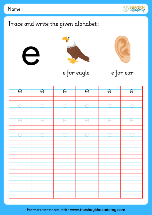 Learn to Write & Practice English Small Letters Worksheets