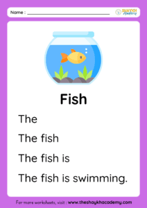 Level 2 English Reading Fluency Sentences for Kindergarten