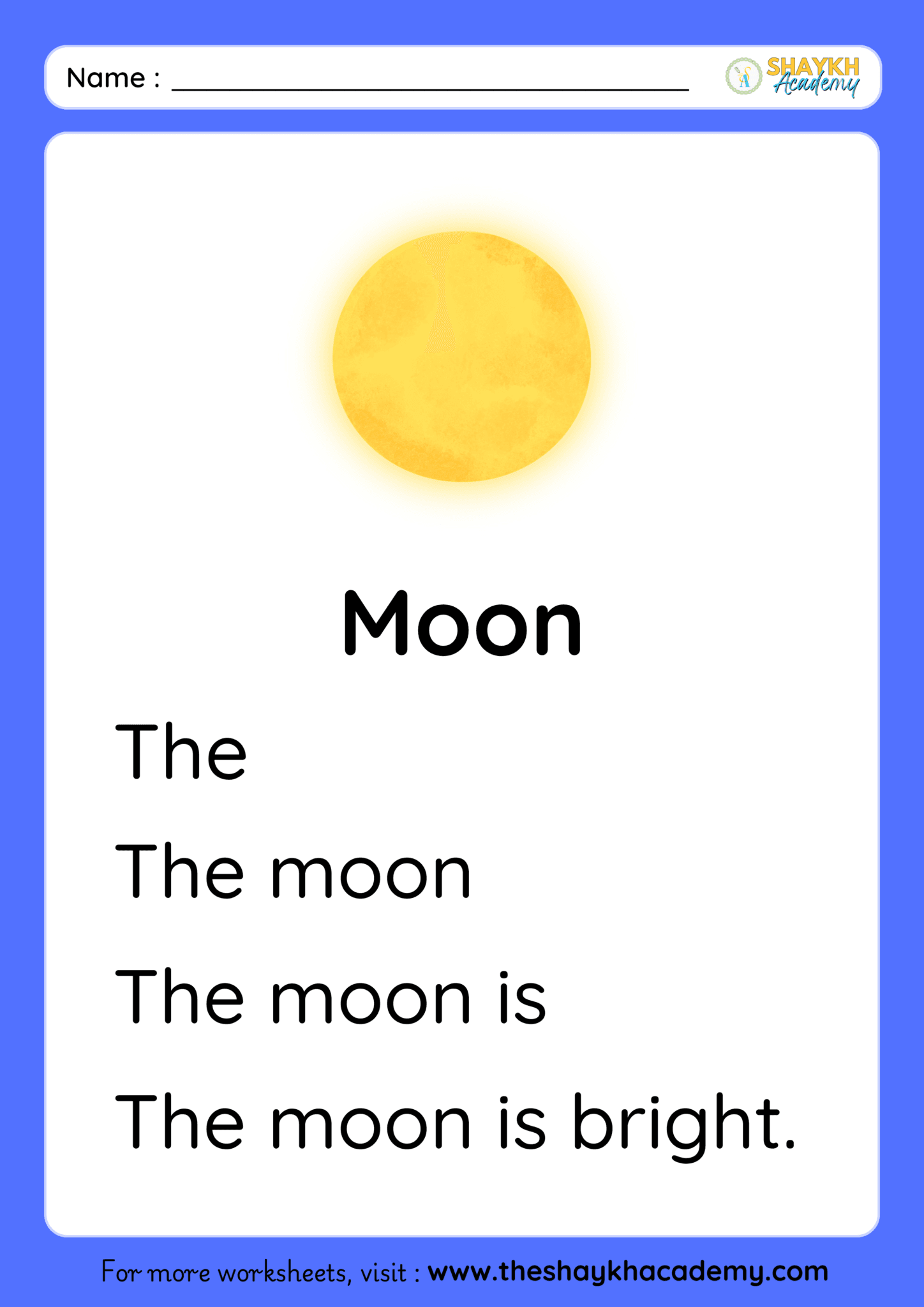 Level 2 English Reading Fluency Sentences for Kindergarten