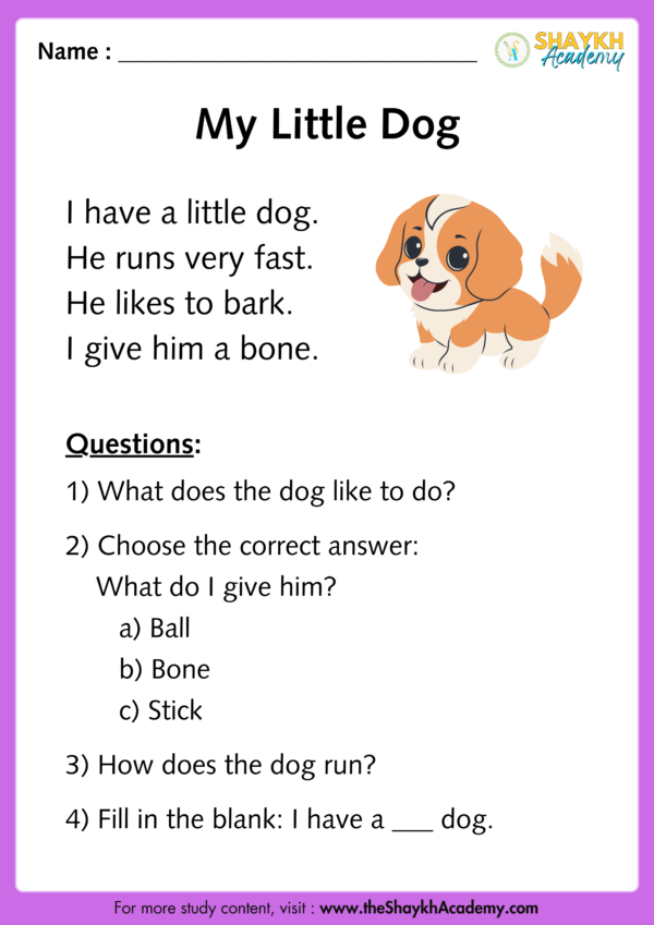 English Comprehension Passages for Beginners
