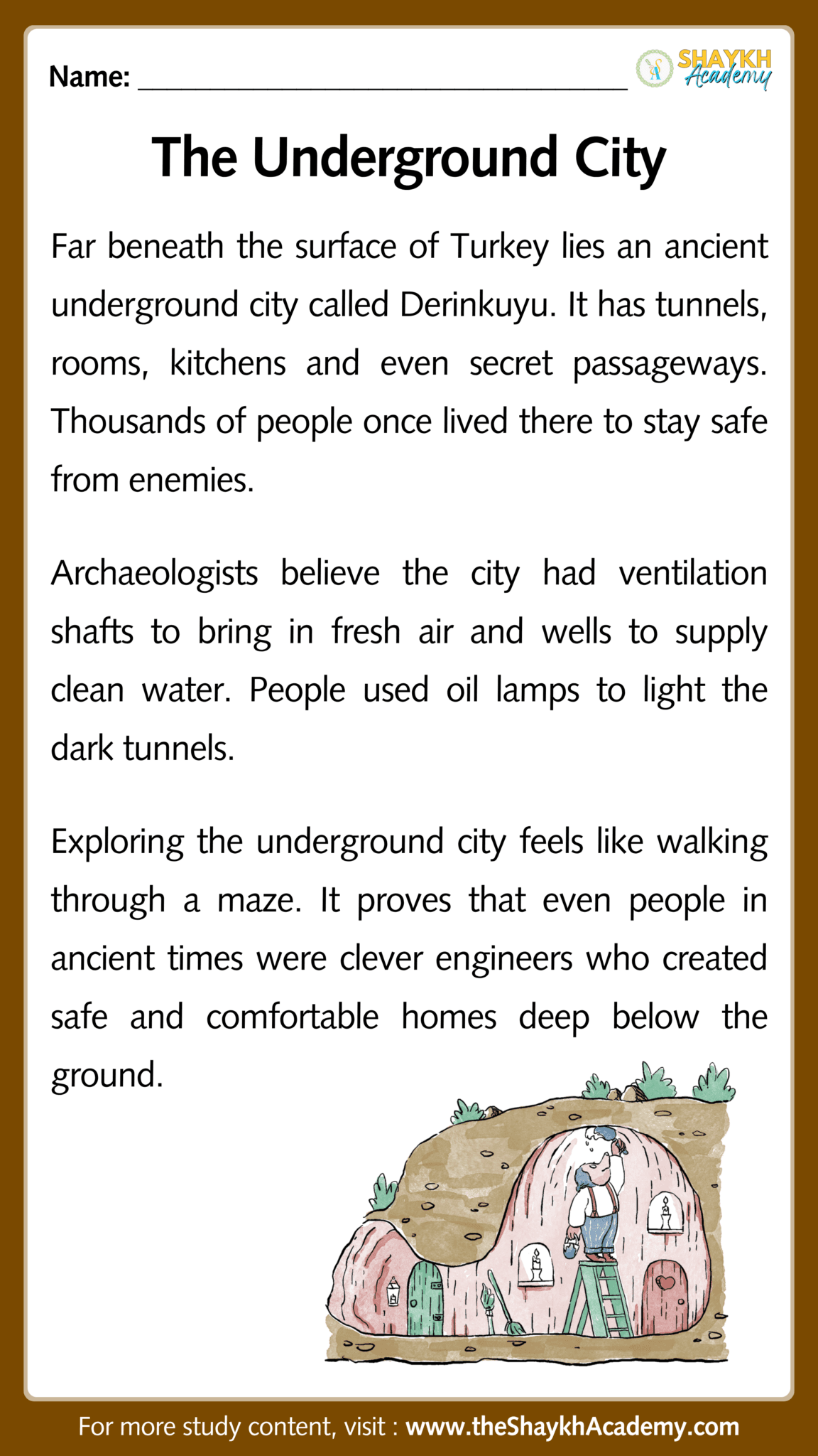 Practice English Reading with 'The Underground City'